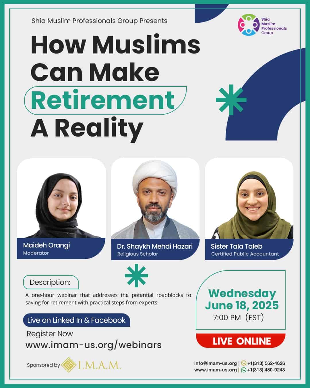 Webinars - IMAM-US.org